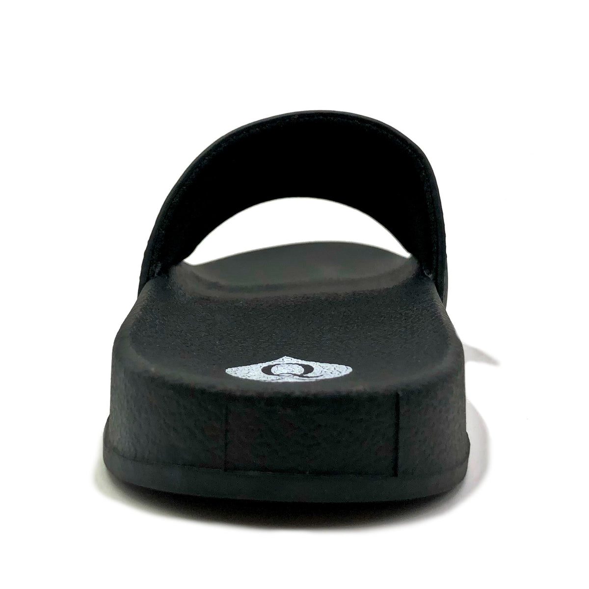 BLKD Black - Open Toe rubber Slide Sandals – QOS